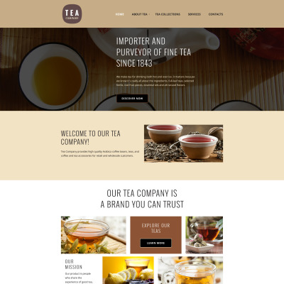 Tea Shop Website Templates | Tea Shop HTML Templates