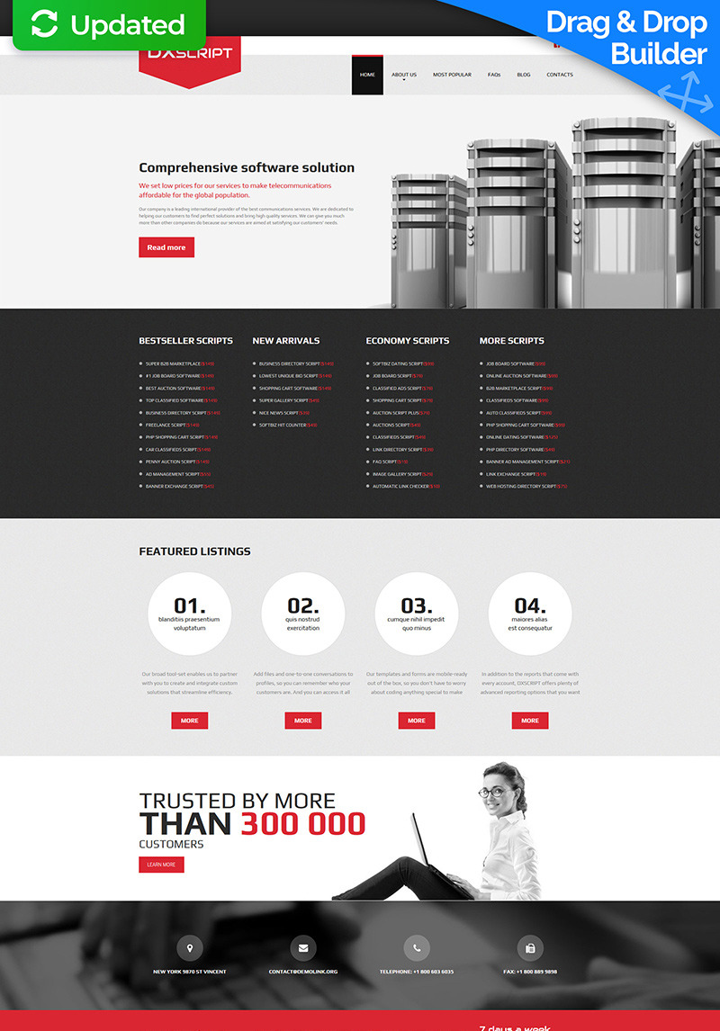 Software Responsive Moto CMS 3 Template #58844