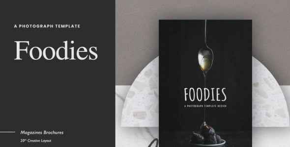 Download Foodies Magazine Template - Magazine Template на тему графика
