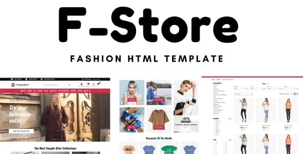 Commerce Website Template - F-Store - HTML5 шикарный шаблон