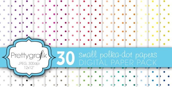 Download Polka Dot Digital Paper, Commercial - Vector Image - Vector на ...