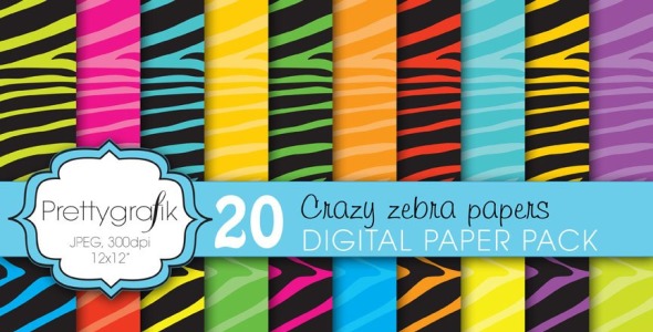 Download Zebra Print Digital Paper - Vector Image - Vector на тему графика