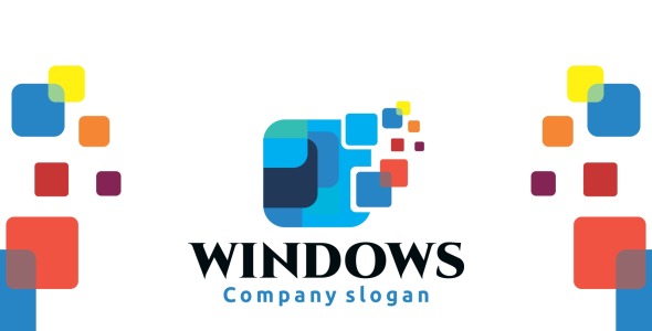 Download Windows Logo Template - Шаблон логотипа на тему графика