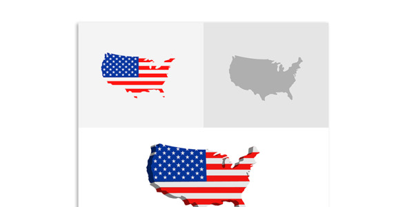 Download 3D and Flat United States map - Vector Image - Vector на тему ...