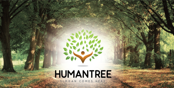 Download Humantree Logo Template - Шаблон логотипа на тему графика