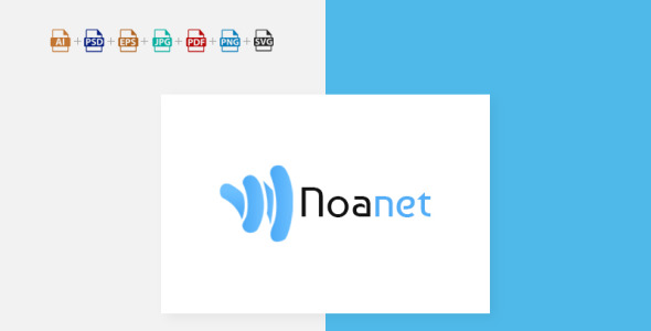 Download Noanet Logo Template - Шаблон логотипа на тему графика