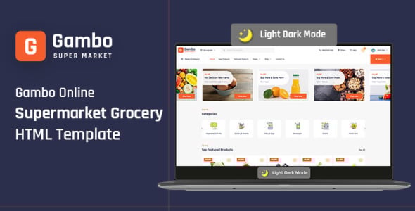 Online Grocery Supermarket HTML Website Template - Gambo - HTML5 шаблон ...
