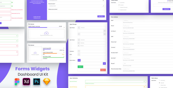 Download Forms Widgets Dashboard UI Kit - UI элементы на тему графика Download Forms Widgets Dashboard UI Kit - UI элементы на тему графика