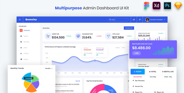 Download Queenley - Multipurpose Admin Dashboard UI Kit - UI элементы ... Download Queenley - Multipurpose Admin Dashboard UI Kit - UI элементы ...