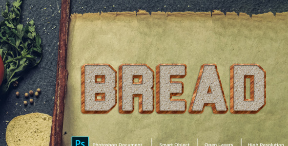 Download Bread Text Effect Design Photoshop Layer Style Effect ...