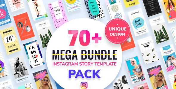 Download Instagram Stories Mega Bundle Social Media Template - Шаблон ...