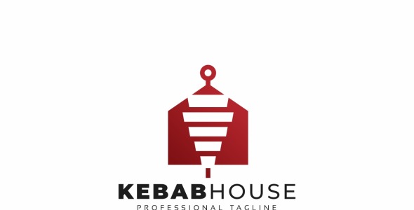 Download Doner Kebab House Logo Template - Шаблон логотипа на тему графика