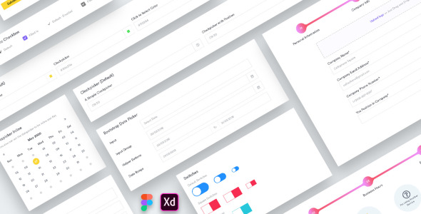 Download Web Dashboard Forms UI Kit - UI элементы на тему графика