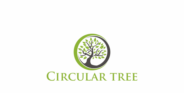 Download Circular Tree Logo Template - Шаблон логотипа на тему графика