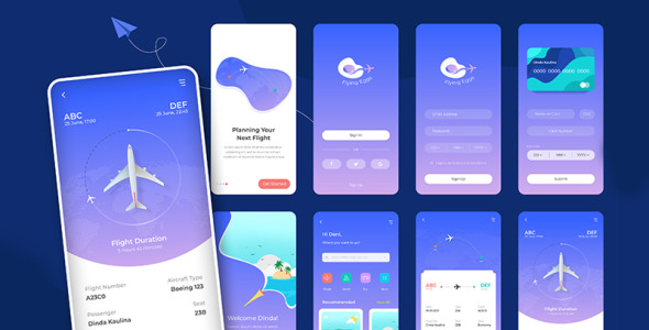 Download User Interface for Flight Tracker App UI Elements - UI ... Download User Interface for Flight Tracker App UI Elements - UI ...