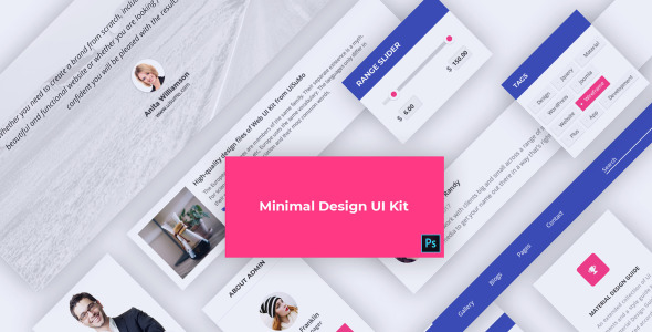 Download Material Design Web UI Kit - UI элементы на тему графика