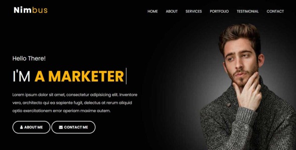 Личный портфель html шаблон целевой страницы - Nimbus - Лендинг шаблон ... Личный портфель html шаблон целевой страницы - Nimbus - Лендинг шаблон ...