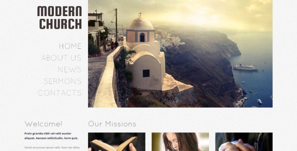 Христианская отзывчивая тема Wordpress Christian Wordpress мультишаблон