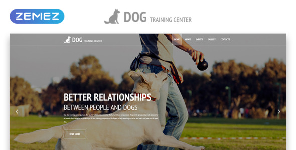 Dog templates адаптивный современный html шаблон сайта - Dog Training ...