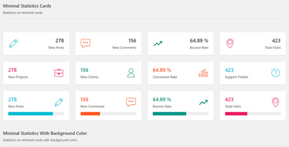 Download Advance Statistics Cards - Bootstrap 4 Admin Statistics Cards ...