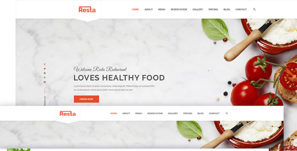 Адаптивный шаблон сайта ресторана - Resta - HTML5 мультишаблон Адаптивный шаблон сайта ресторана - Resta - HTML5 мультишаблон