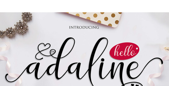 Download Adaline Cursive Font - Шрифт на тему графика