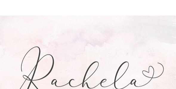 Download Rachela Cursive Font - Шрифт на тему графика