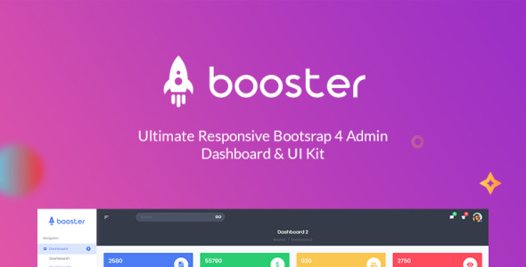 Шаблон администратора bootstrap + laravel dashboard - Booster - Панель ... Шаблон администратора bootstrap + laravel dashboard - Booster - Панель ...