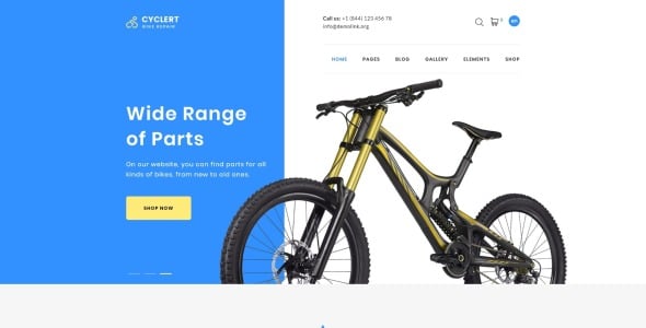 Велоспорт многостраничный чистый html шаблон сайта - Bike Shop - HTML5 ...