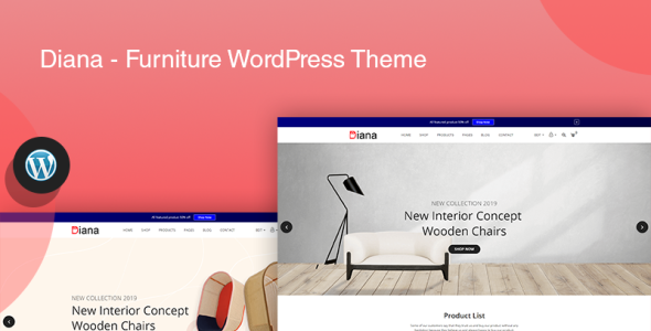 Мебель Woocommerce тема Diana Woocommerce шаблон магазина для сайта Wordpress