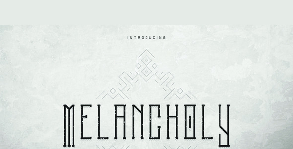 Download Melancholy Font - Шрифт на тему графика