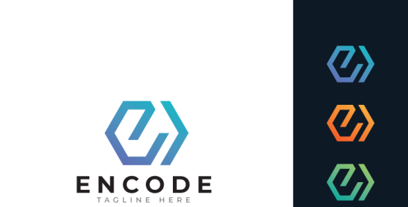 Download Encode Logo Template - Шаблон логотипа на тему графика