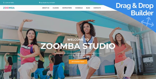 Dance studio creative html landing page template - Hip-Hop - Лендинг ...