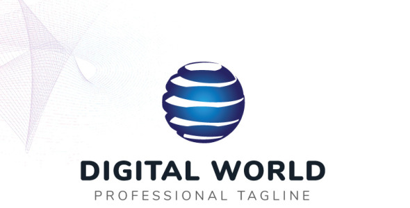 Download Digital world Logo Template - Шаблон логотипа на тему графика