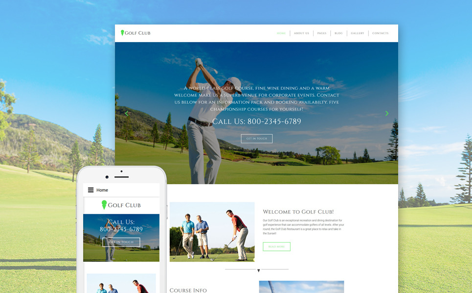 Golf Joomla Template