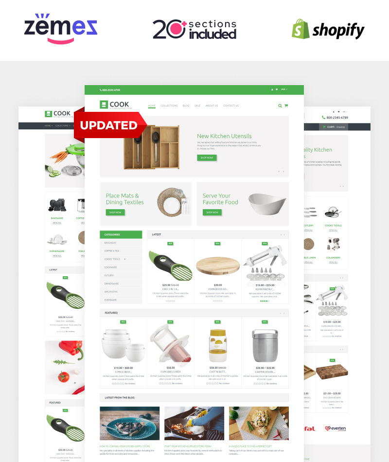 Cookware Shopify Theme