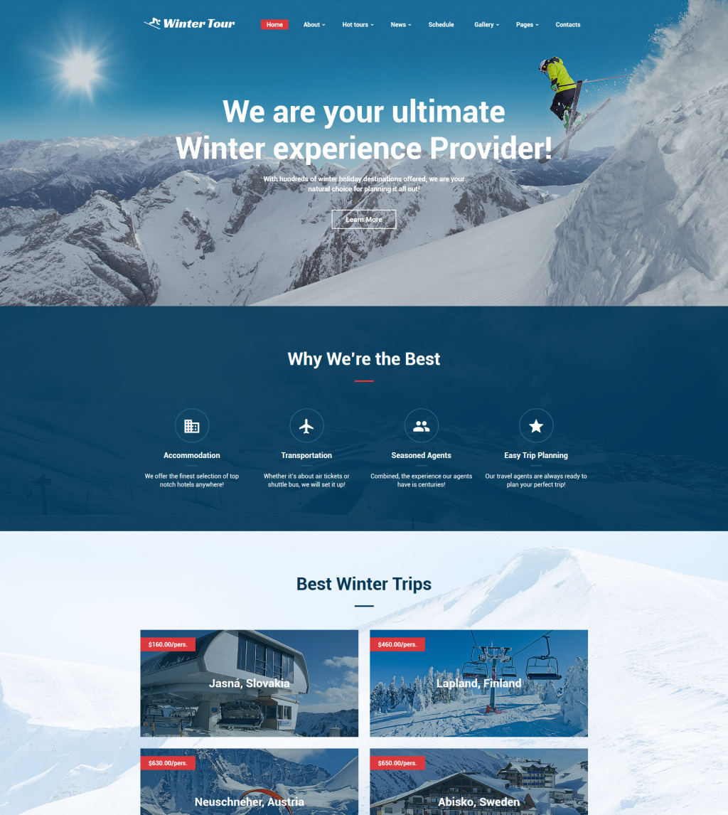 Travel Agency Online Website Template