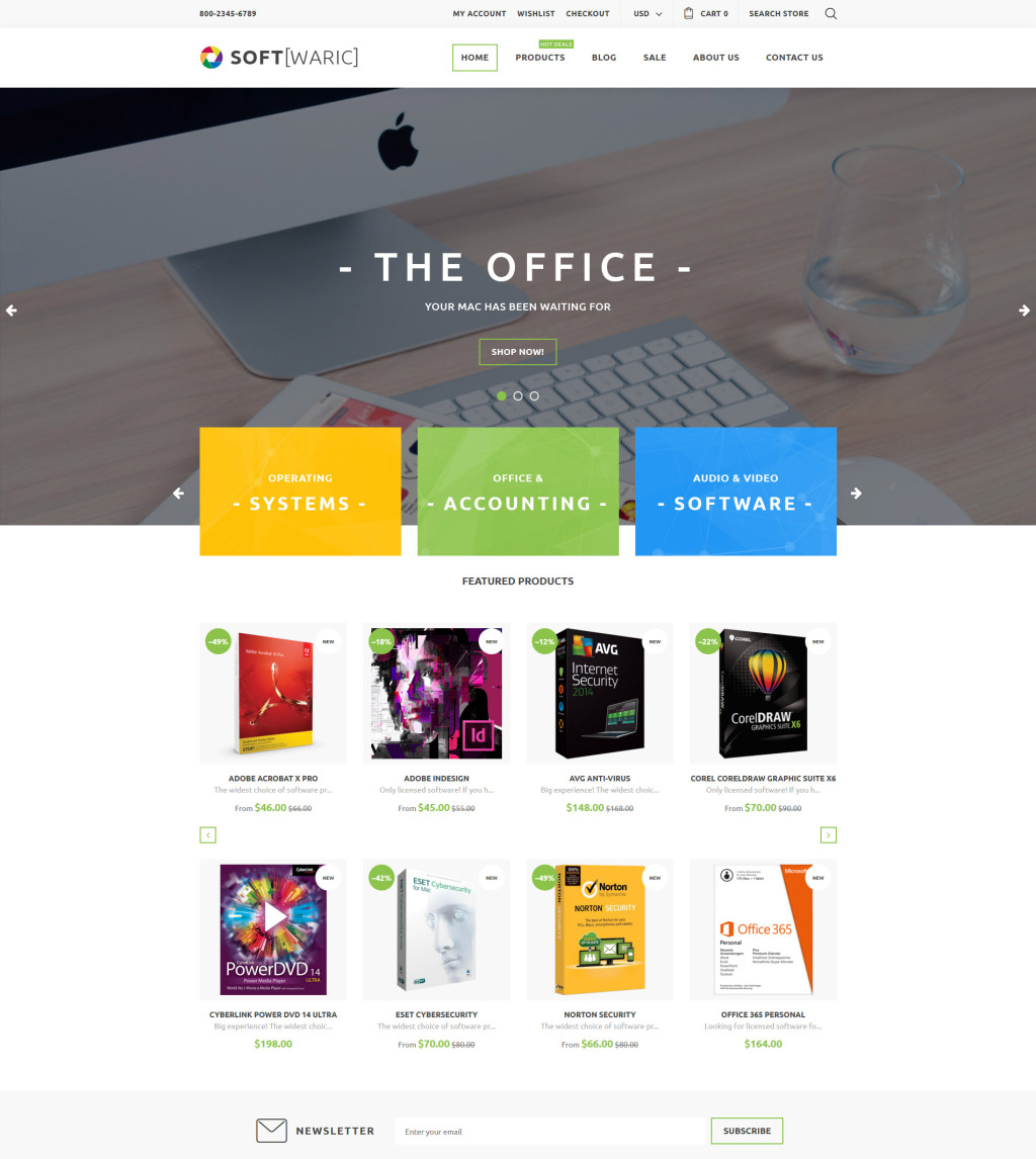 Software Store Online Shopify Template
