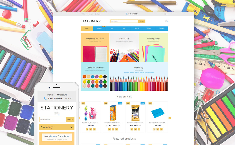 Stationery Store Shopify Theme