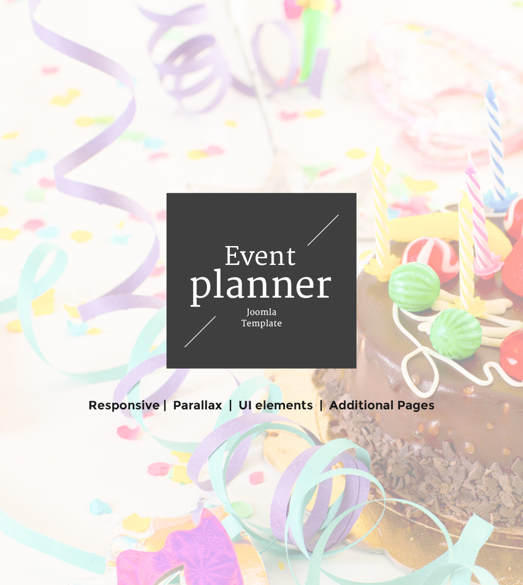 Event Planner Responsive Joomla Template #62154