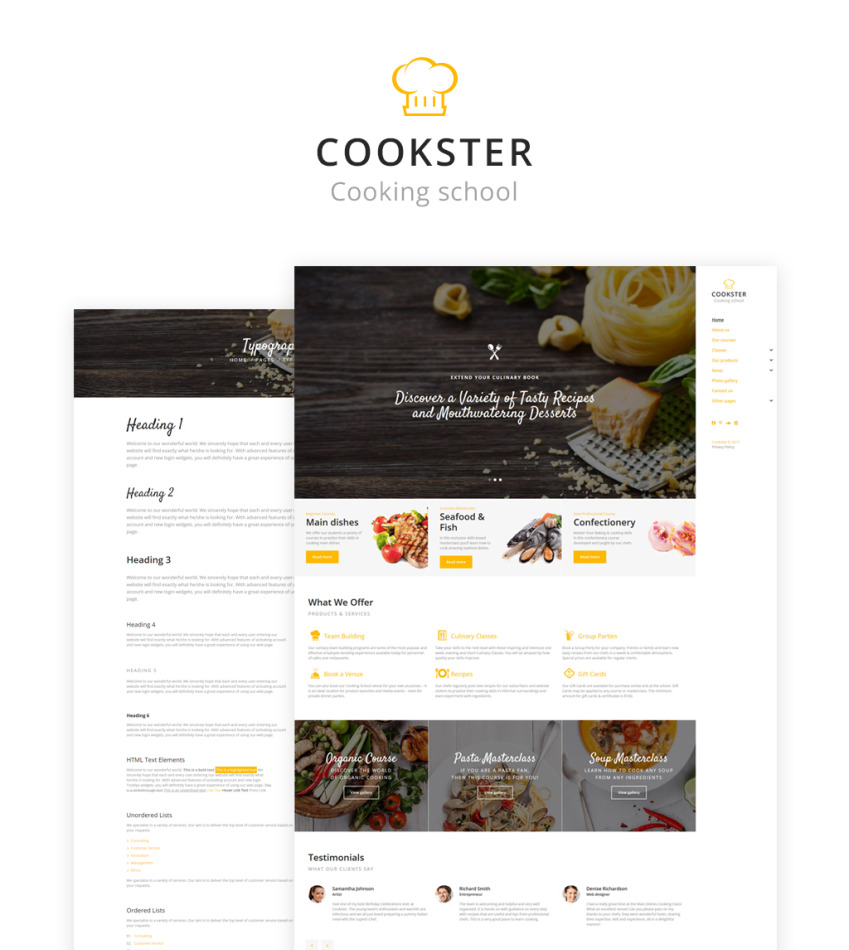 Cooker Website Template