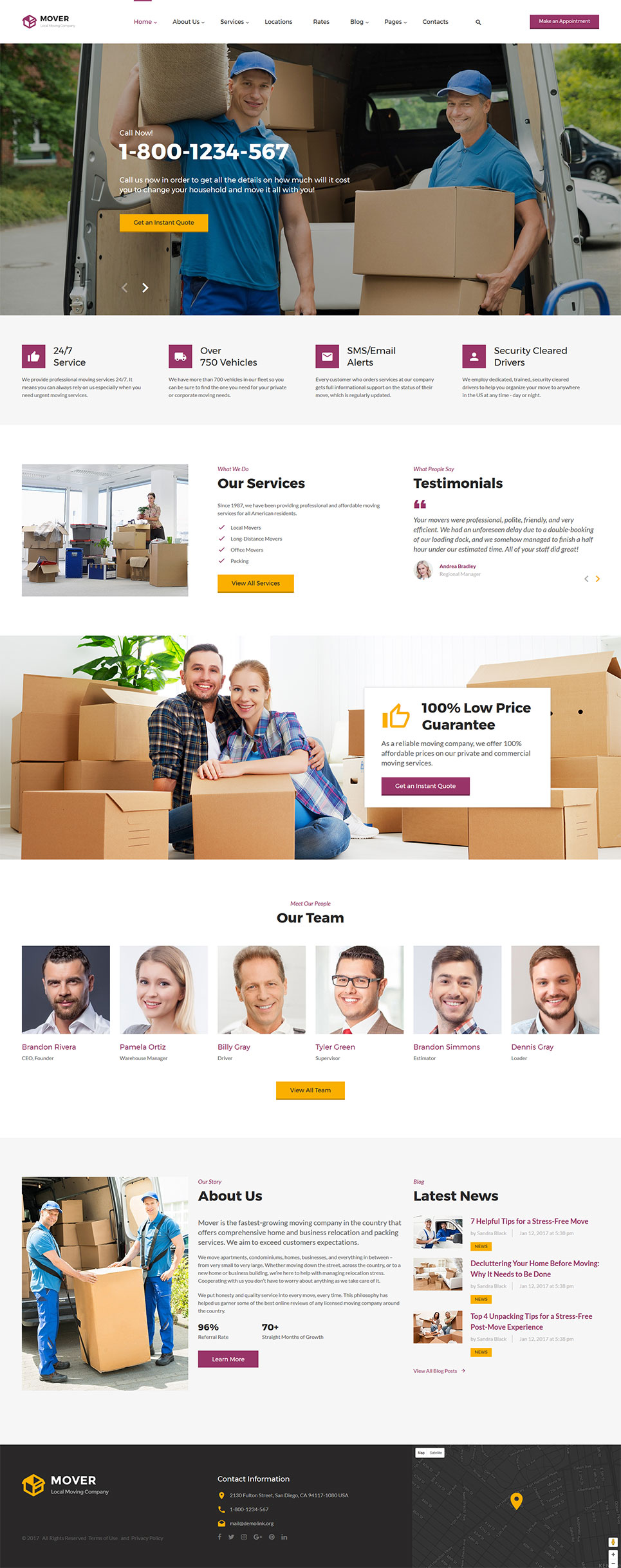 Moving Company Template