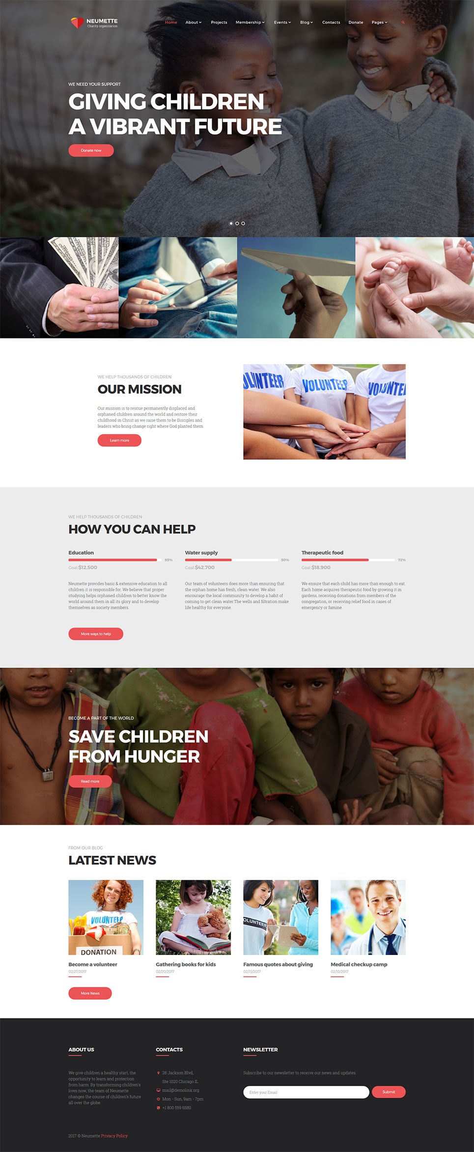 Charity Organization HTML5 Template