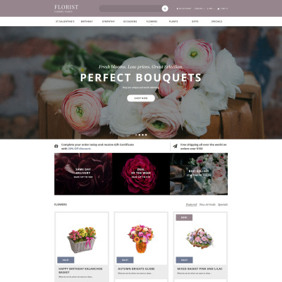Flower Website Design | Best Flower Site