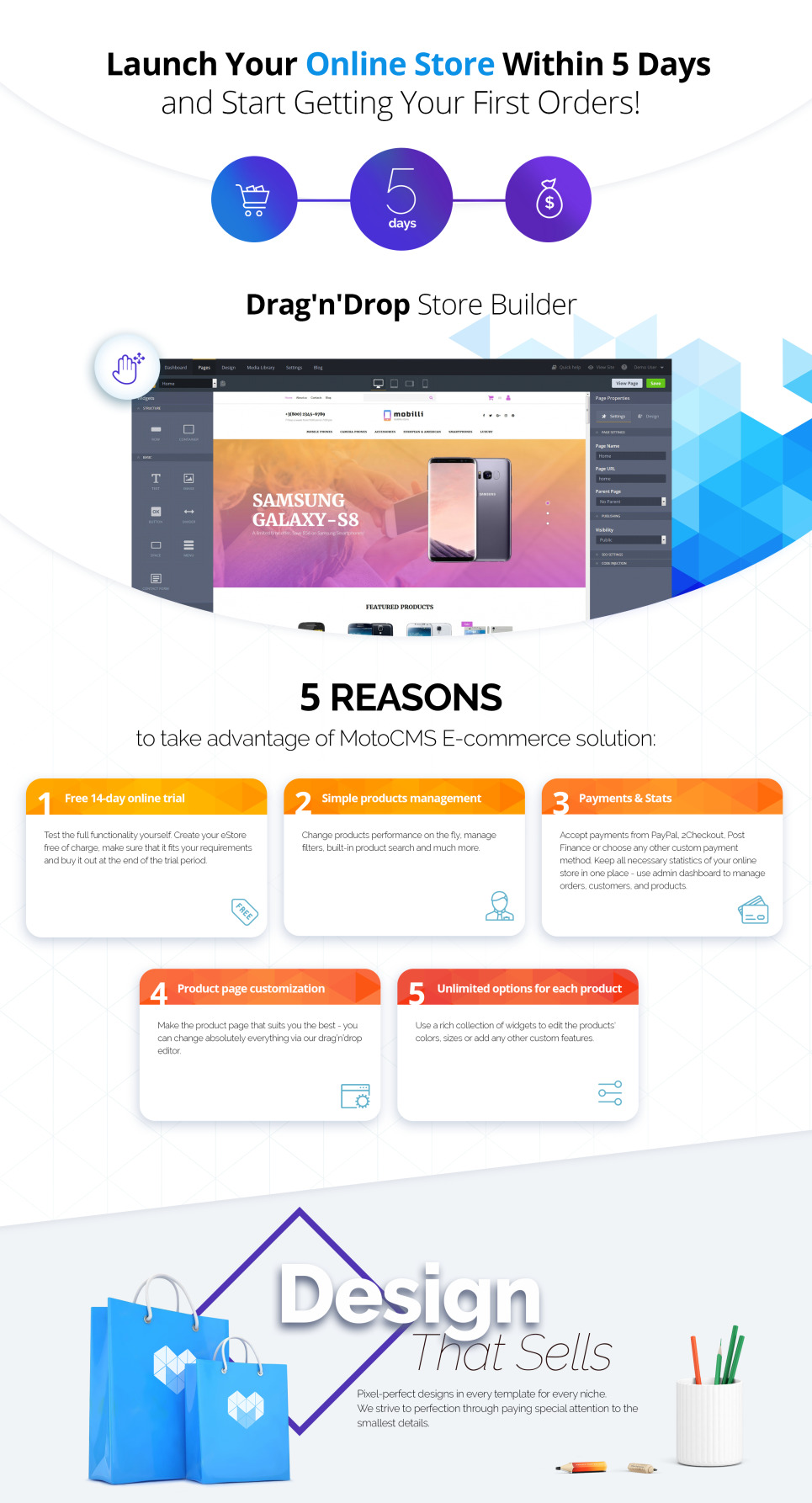 Mobile Store Website Template for Gadgets Shop - MotoCMS