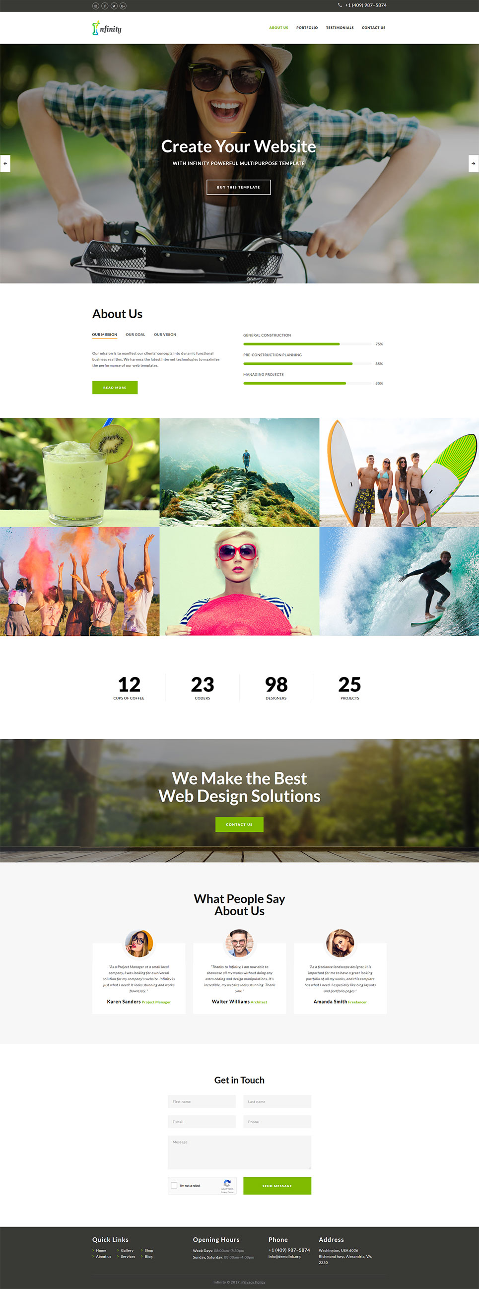Personal Landing Page HTML5 Template