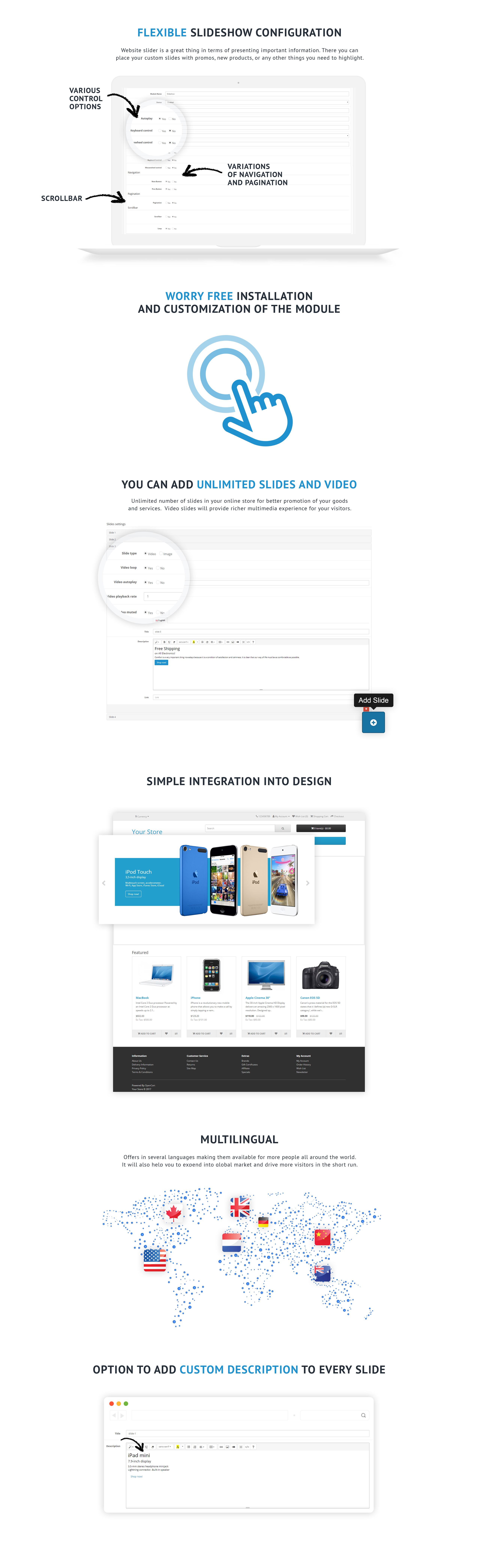 Opencart Zemez Swiper Slider