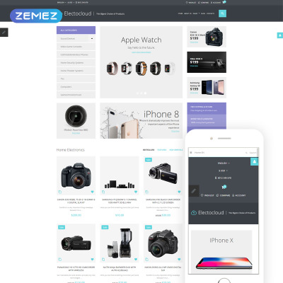 Electronics Responsive Templates | TemplateMonster