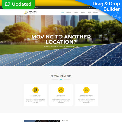 Solar Energy Templates | TemplateMonster