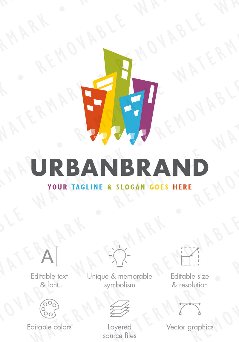 Urban Art Logo Template #65666